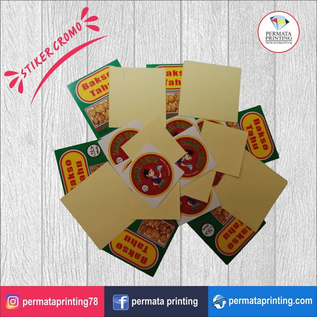 stiker a3 cromo murah | PERMATA PRINTING